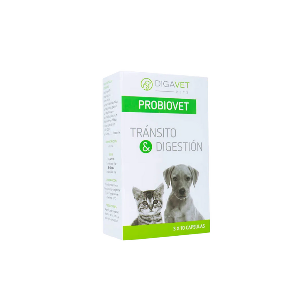Probiovet Transito y Digestión 30 Comprimidos – Los Piwos